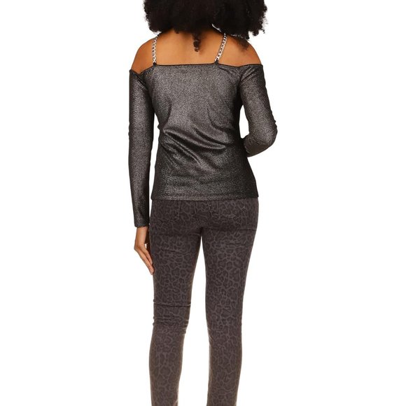 MICHAEL Michael Kors | Tops | Michael Kors Velvet Chain Coldshoulder In ...